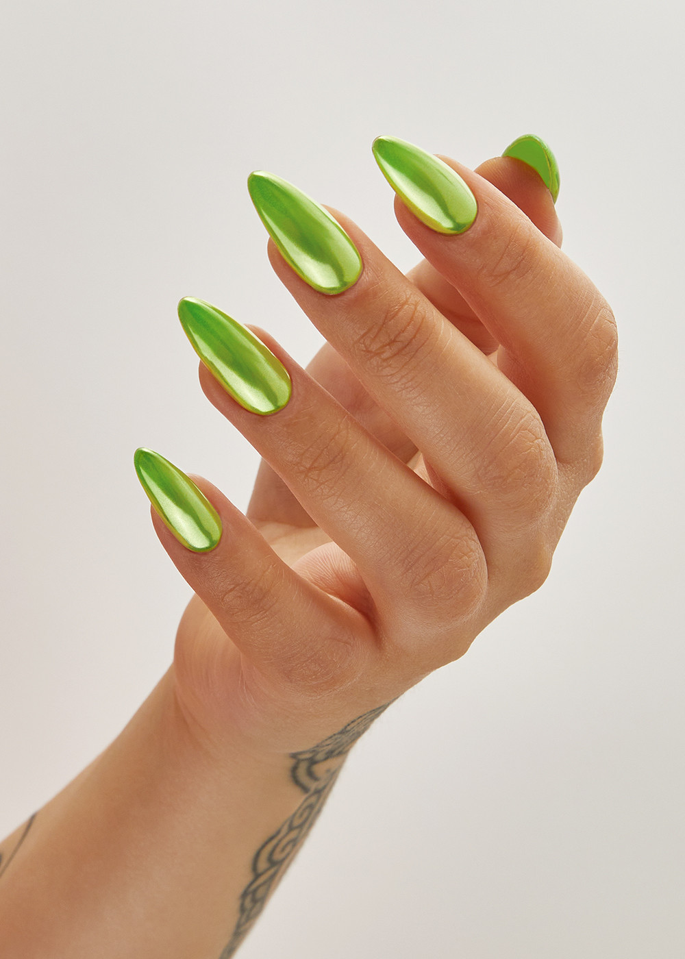 Lime Chrome Pigment | Nail Art | The GelBottle Inc™ - The GelBottle NZ ...