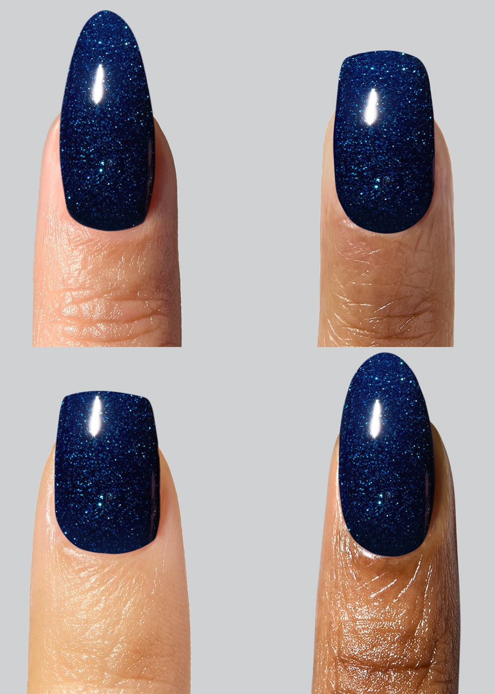 Jewel Flashing Blue Gel Polish | Midnight Sparkle by The GelBottle Inc ...